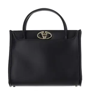 Valentino Garavani Vlogo Locker Small Calfskin Handbag