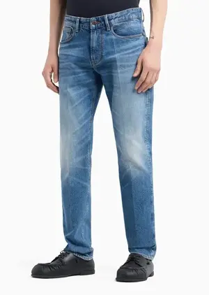 Emporio Armani Micro-elastic Narrow-leg Jeans
