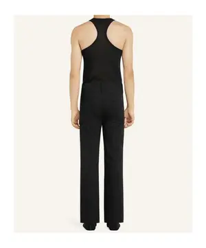 COURREGES Ac Logo Mesh Tank Top - Black