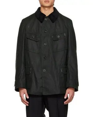 MAISON MARGIELA Lapel Collar Buttoned Long Sleeve Jacket