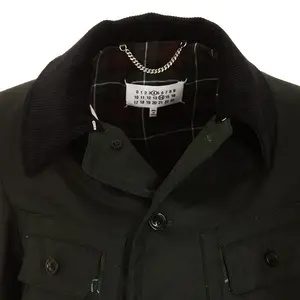 MAISON MARGIELA Lapel Collar Buttoned Long Sleeve Jacket