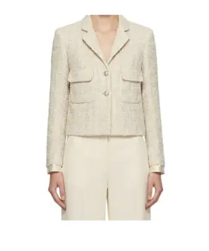 Marissa Chiara Long-sleeved Casual Jacket - White