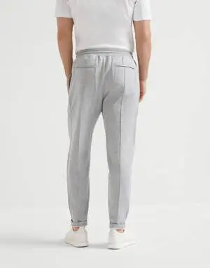 Brunello Cucinelli Ribbed Track Pants - Gray