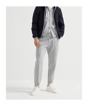 Brunello Cucinelli Ribbed Track Pants
