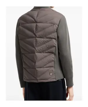 Emporio Armani Quilted Panelled Zip-up Jacket