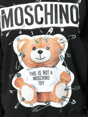 Moschino Paper Clip Bear Hoodie