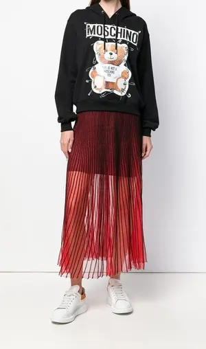 Moschino Paper Clip Bear Hoodie