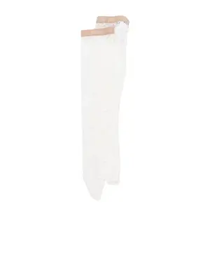 Valentino Garavani Lace Detailed Crew Socks - White
