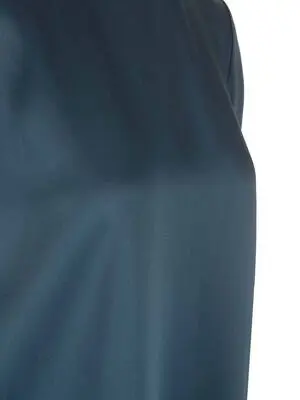 Max Mara Satin-finish Short-sleeve T-shirt - Blue