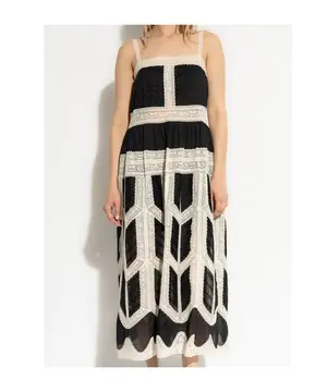 Zimmermann Sleeveless Lace Panel Dress