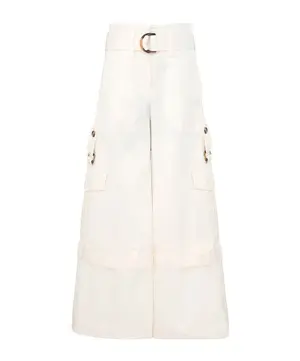 Zimmermann Illuminate Cargo Pants - Ivory