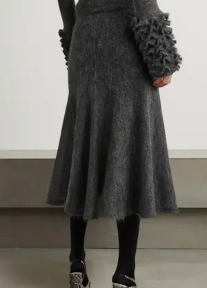 Alaïa Knitted Midi Skirt