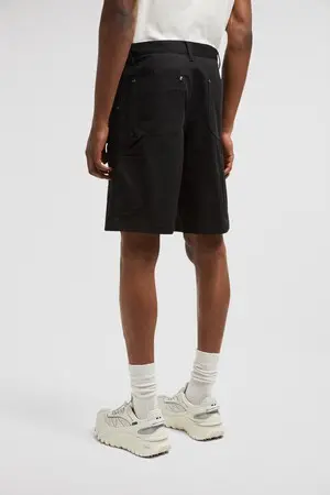 Moncler Belted Denim Shorts - Black