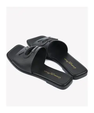 GIANVITO ROSSI Ibla Cut-out Flat Sandals