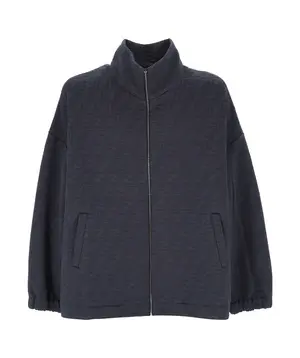 Fendi Jacquard Jacket With Stand Collar