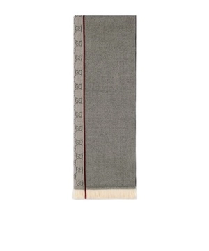 Gucci Gg Wool Jacquard Scarf
