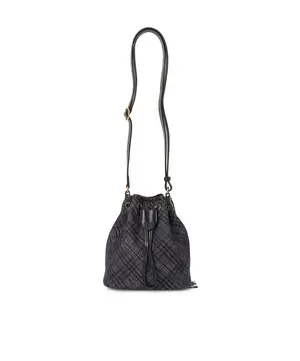 Burberry Drawstring Denim Bucket Bag - No