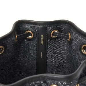 Burberry Drawstring Denim Bucket Bag - No