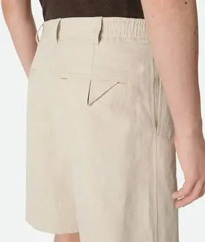 Bottega Veneta Pleated Straight Leg Shorts