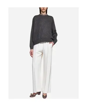 Brunello Cucinelli Mohair-blend Long-sleeved Jumper