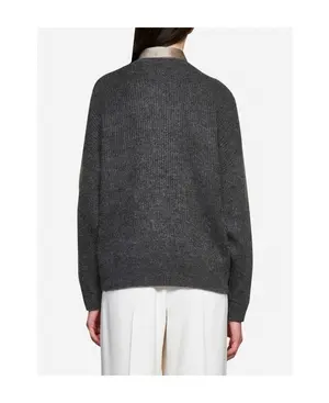 Brunello Cucinelli Mohair-blend Long-sleeved Jumper