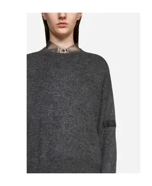 Brunello Cucinelli Mohair-blend Long-sleeved Jumper