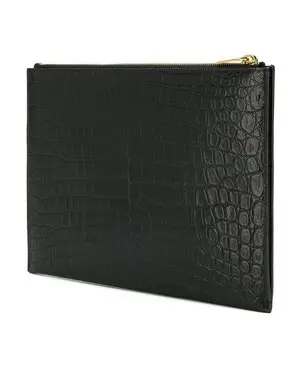 Saint Laurent Tiny Monogram Zippered Tablet Holder