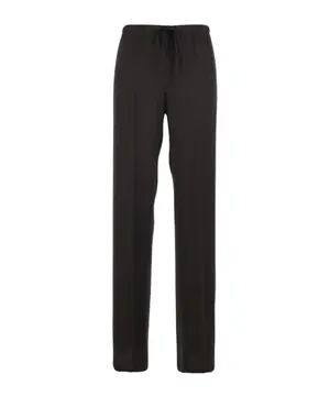 SEMICOUTURE Regular-fit Drawstring Pants - Brown