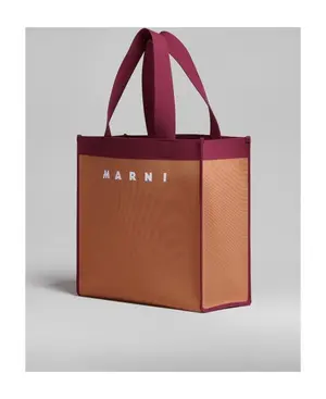 Marni Logo Detailed Two-toned Tote Bag