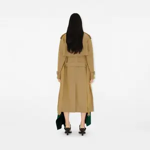 Burberry Kensington Heritage Double Breasted Belted Trench Coat