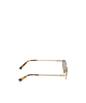 Miu Miu Geometric Sunglasses - Gold
