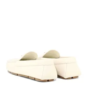 Prada Logo Plaque Slip-on Loafers