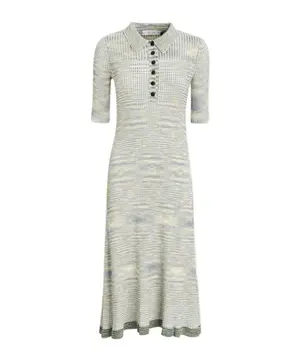 Proenza Schouler Button-up Collared Midi Dress - No