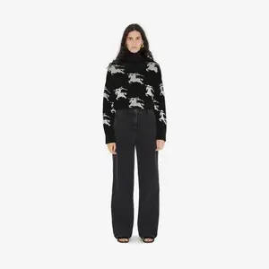 Burberry Ekd Jacquard Long Sleeve Pullover