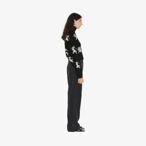 Burberry Ekd Jacquard Long Sleeve Pullover