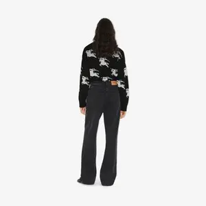 Burberry Ekd Jacquard Long Sleeve Pullover