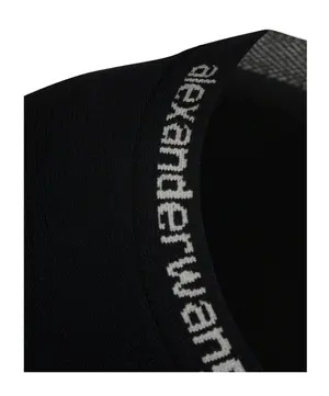 Alexander Wang Logo Jacquard Scoop Neck Mini Dress