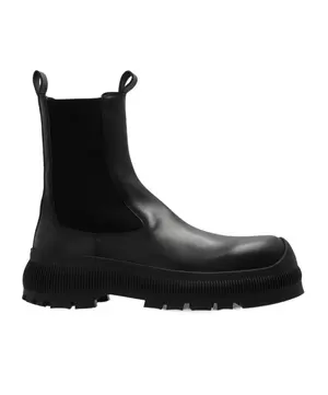 Jil Sander Round Toe Boots For Men