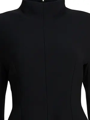 Sportmax Tefrite Long-sleeved Mini Dress - Black