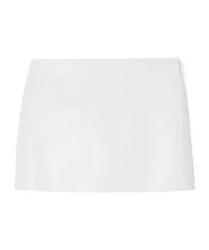 AGOLDE Mini Skirt With Zip Closure - White