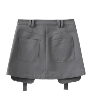 Marissa Chiara Cargo Skirt With Patch Pockets