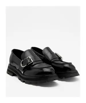 Alexander McQueen Buckle-detailed Slip-on Loafers