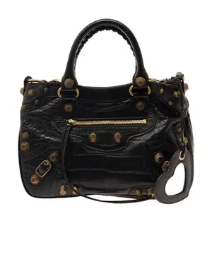 Balenciaga Neo Cagole Xs Handbag - Black
