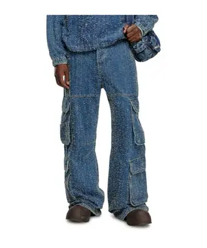 DIESEL® 1996 D-sire Straight-leg Cargo Jeans - Medium Blue