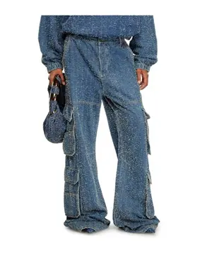 DIESEL® 1996 D-sire Straight-leg Cargo Jeans - Medium Blue