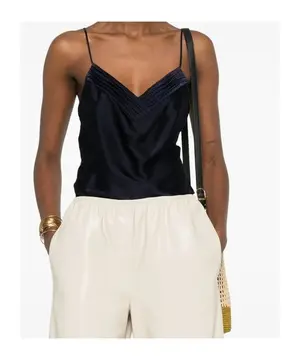 FORTE_FORTE V-neck Top With Adjustable Straps