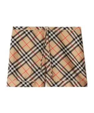 Burberry Burberry Check Printed Drawstring Shorts Sand-colored