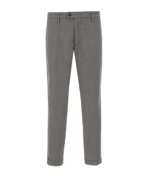 RE-HASH Slim Cuffed Trousers - Grey