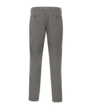 RE-HASH Slim Cuffed Trousers - Grey