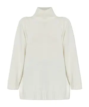 Max Mara Turtleneck Knitted Jumper - Cream